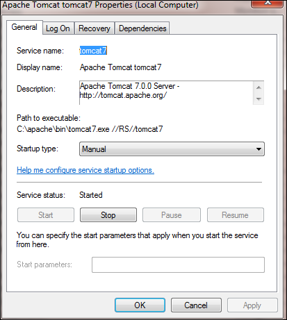 My Note on Solutions.: install and test Apache tomcat on windows 7